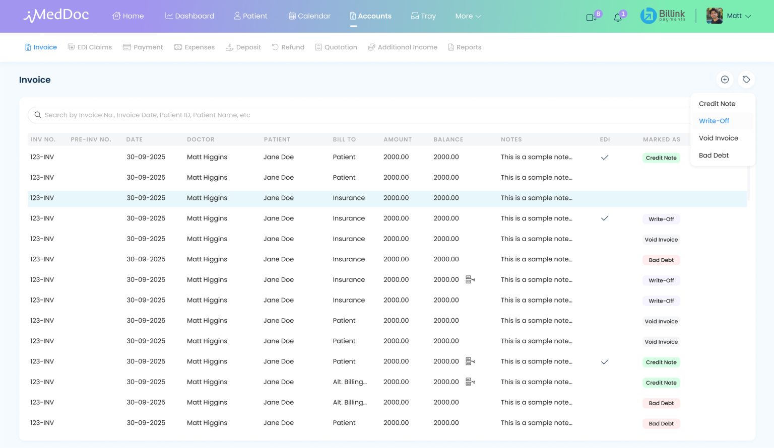 iMeddoc - Private Practice Management System for Private Practices