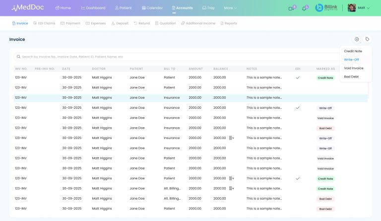 iMeddoc - Private Practice Management System for Private Practices